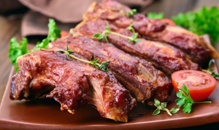 Pork Ribs With Plum Sauce